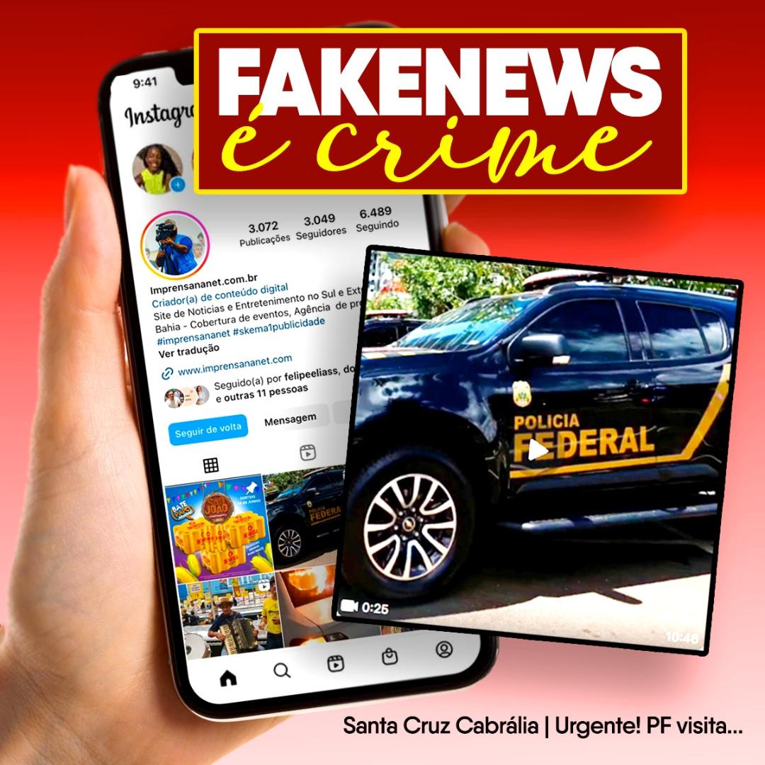 FAKE NEWS É CRIME!